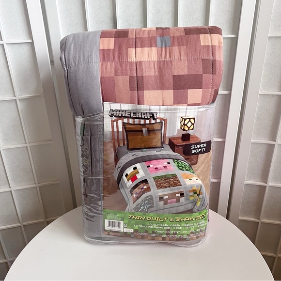 Minecraft | Bedding | New Minecraft Twin Quilt Sham Set | Poshmark